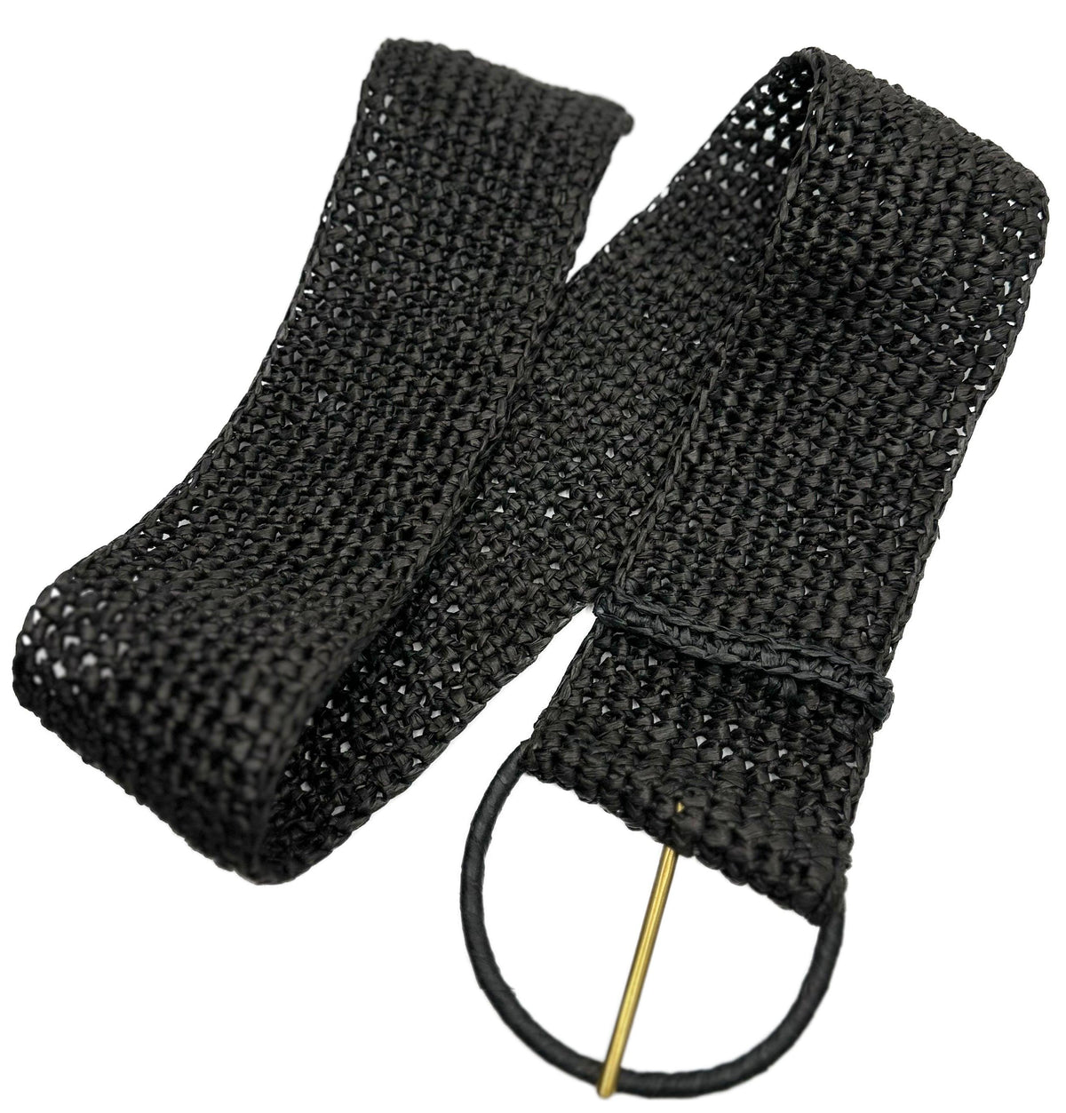 ISABELLA SINGLE WRAP BELT- BASKET WEAVE