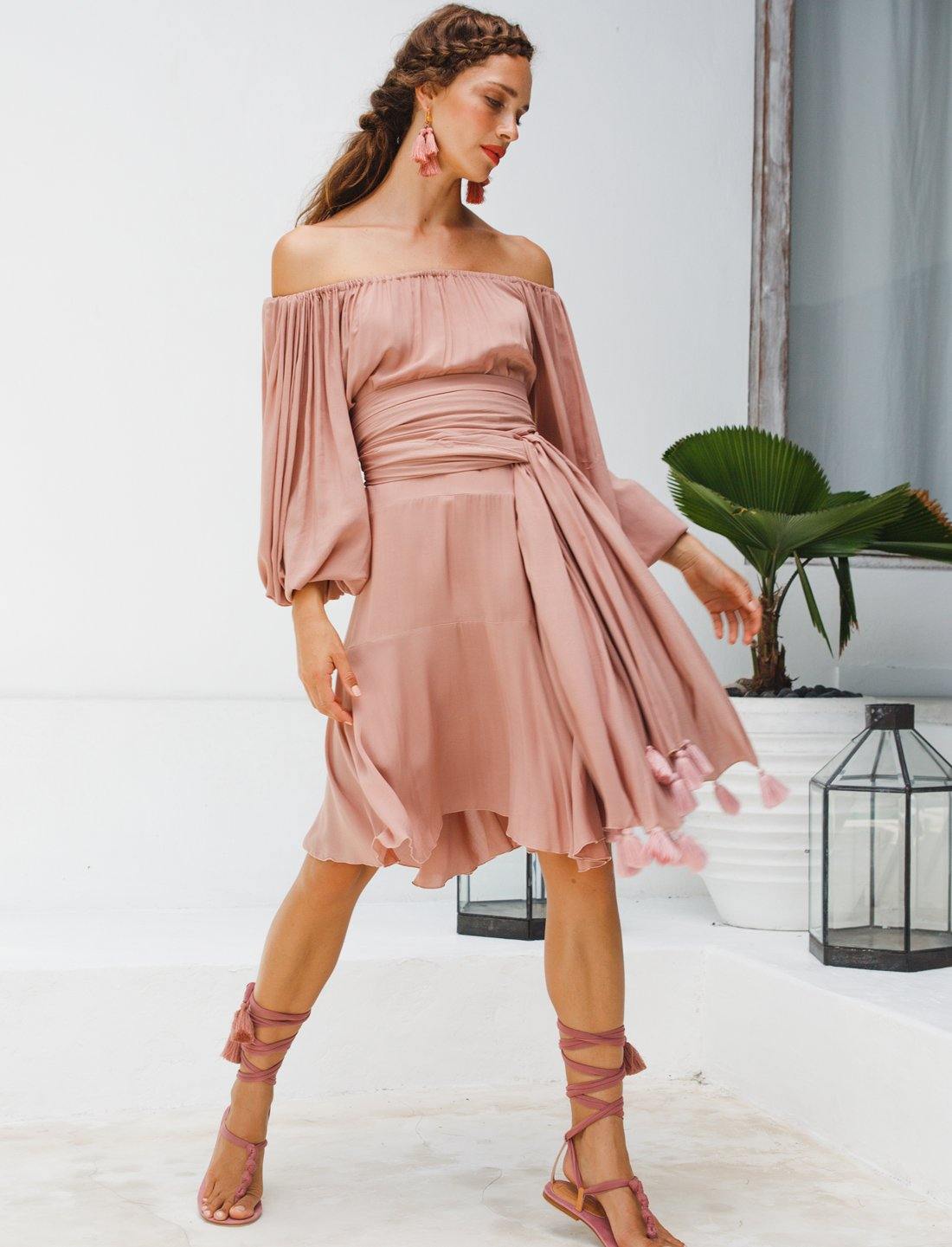 MARISSA BOHO MIDI DRESS